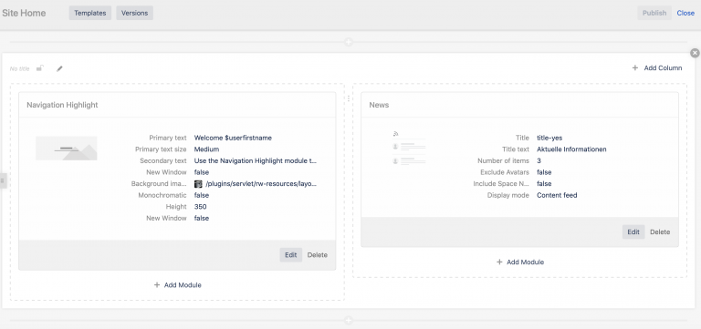 Refined for Confluence - Sites & Themes